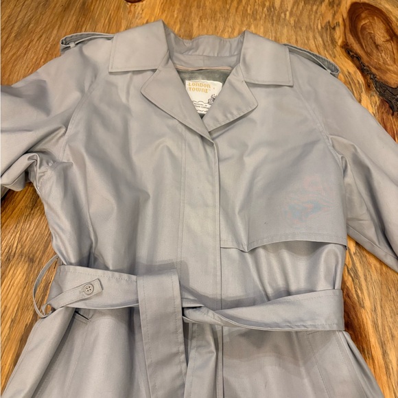 London Fog | Jackets & Coats | Vintage London Fog Gray Trench Coat ...